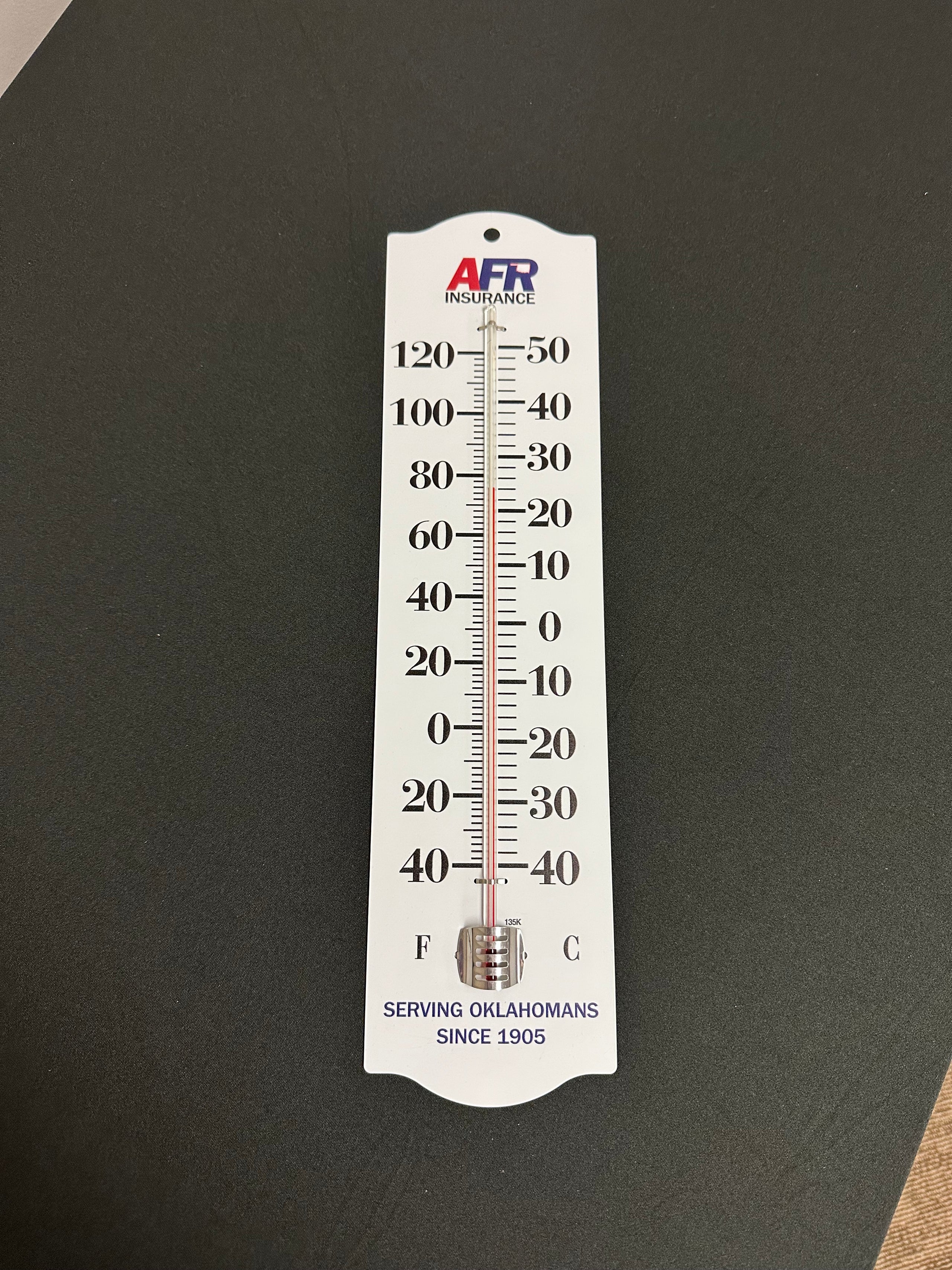 Thermometer - Large Metal 16" x 4" | AFR Insurance Company Store